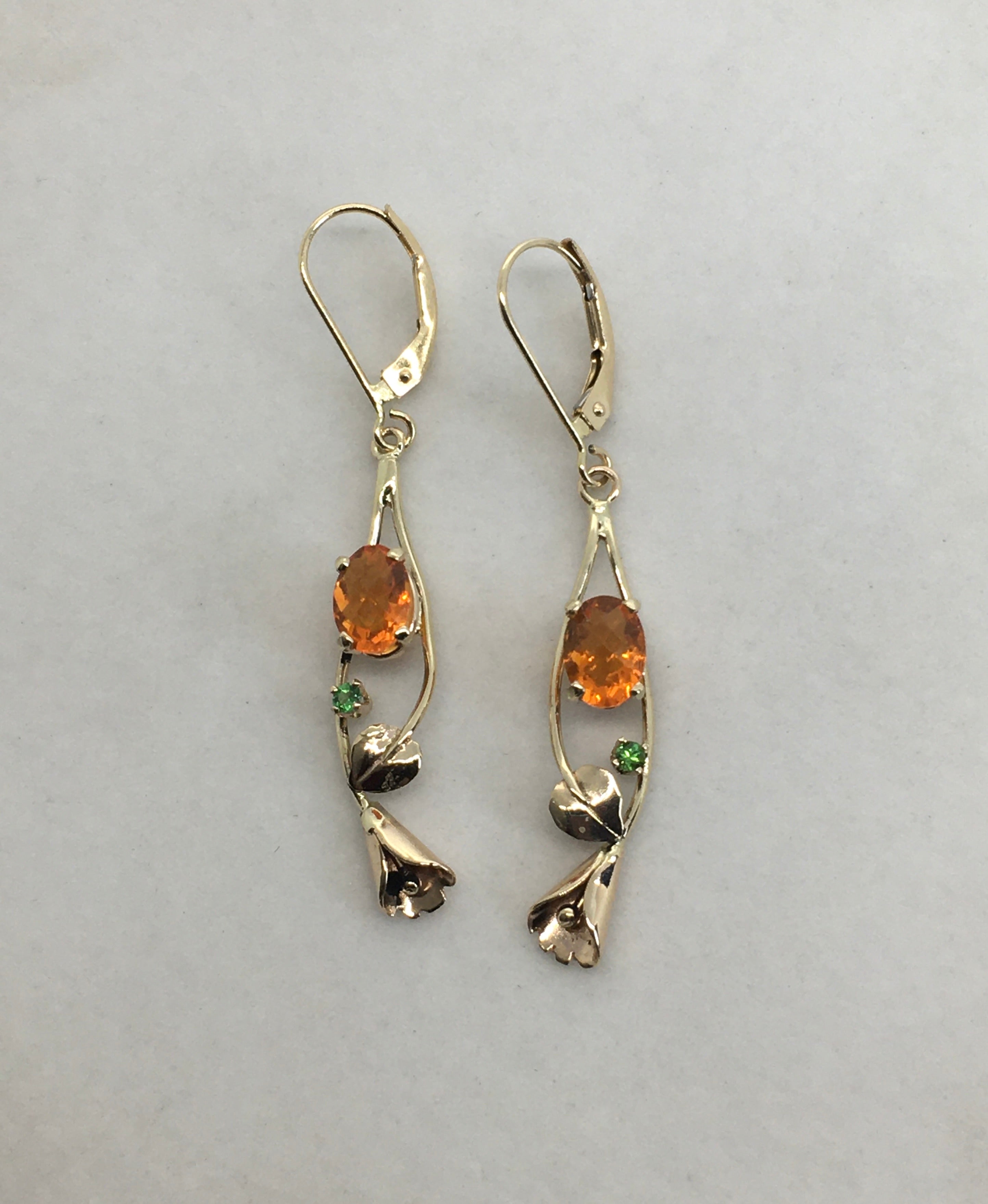 Opal and garnet earrings store